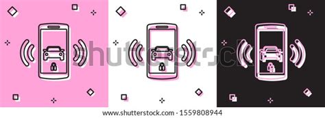 Set Smart Car Alarm System Icon Stock Vector Royalty Free 1559808944 Shutterstock
