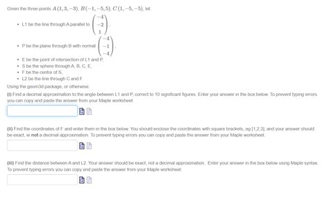 Solved I Want A Maple Command For These Questions Given The