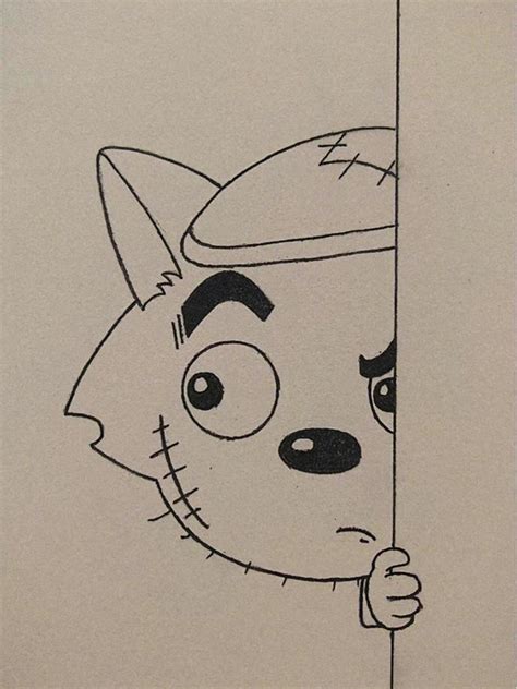 灰太狼的简笔画大全可爱简单（高清18张） 简笔画图片大全