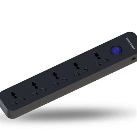 Digicom Surge Protector 5 Universal Extension Socket Dg V50 Digistore