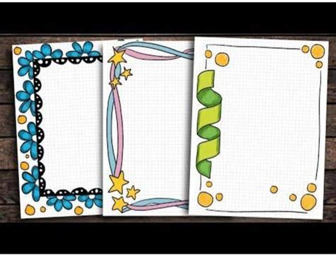 10 Beautiful Border Designs For Projects Simple Border Designs Notebook Border Designs Shorts