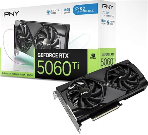 Pny Geforce Rtx™ 5060 Ti 16gb Overclocked Dual Fan Gpu Dlss 4 Electronics