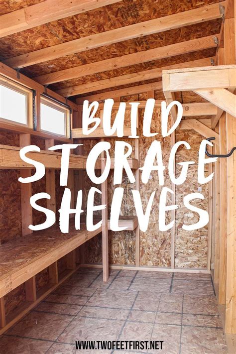 How To Build Storage Shelves In A Shed With 2x4 And Plywood