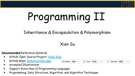 Programming Ii Understanding Inheritance Encapsulation And Polymorphism