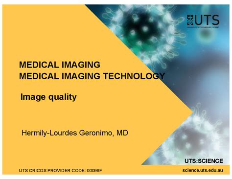 1 Image Quality Lecture Notes 1 Utsscience Uts Cricos Provider