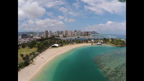 Ala Moana Beach Park By Drone Youtube