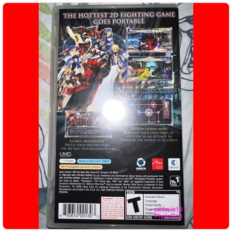 Blazblue Calamity Trigger Portable On Carousell