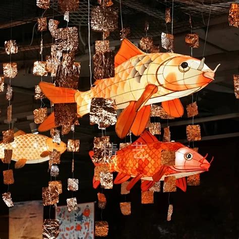 定制非遗佛山大良鱼灯户外防水发光锦鲤金鱼花灯大型节日彩灯灯笼 淘宝网 花瓣网