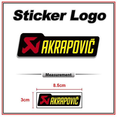 Clearance Sticker Logo Akrapovic Exhaust Ekzos Ezos 1 Pc Shopee Malaysia