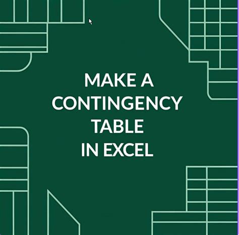 How To Make A Contingency Table Crosstabs In Excel Excel Insider