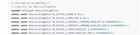 aliases in vkflags64 types not generated as aliases in spec text