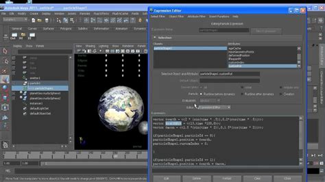 Maya Dynamics Scripting Particle Orbits Part 2 Youtube