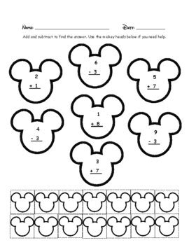 Kindergarten First Grade Disney Packet Multi Subject By Life In