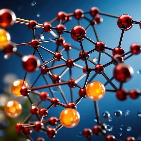Premium Photo Model Of Molecular Structure Chemistry Representation Of Molecule