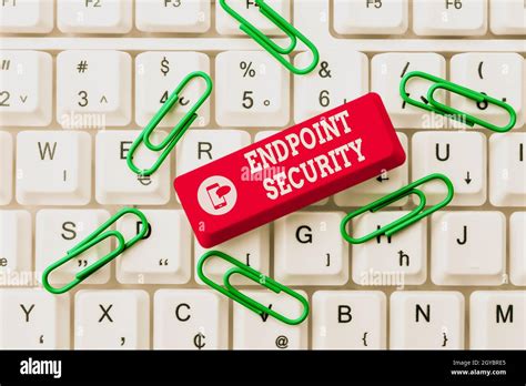 Conceptual Display Endpoint Security Word Written On The Methodology Of Protecting The