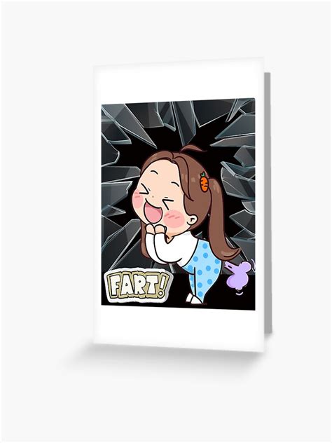 Girl Farting Nice Fart Funny Girl Fart Greeting Card For Sale By