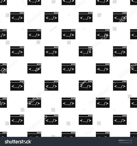 Code Window Pattern Simple Illustration Code Stock Vector Royalty Free Shutterstock