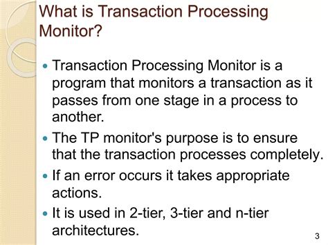 Transaction Processing Monitors Ppt