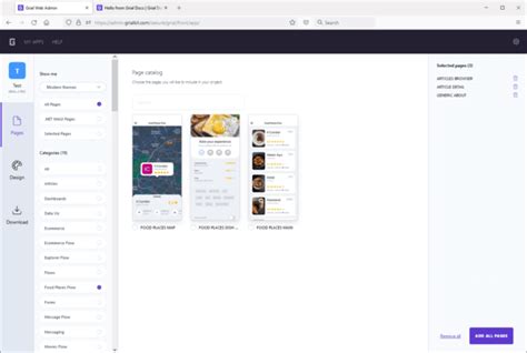 grial ui kit screenshots