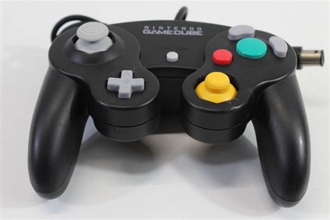Official Nintendo Gamecube Controller Jet Black Oem T3 Gc B Retro Games Japan