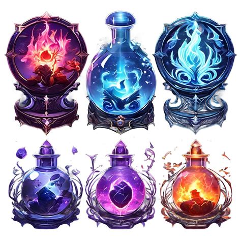 Premium Photo Set Of Icons For Rpg Games Or Similar Set