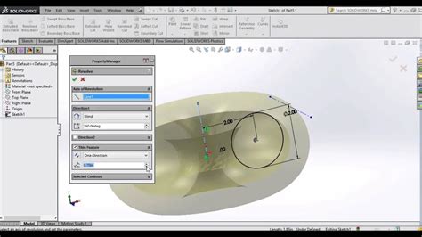 How To Revolve Boss Base And Revolve Cut In Solidworks Joko Engineering