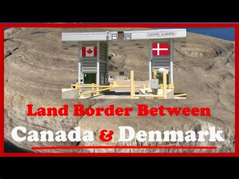 The New Land Border Between Canada And Denmark Youtube