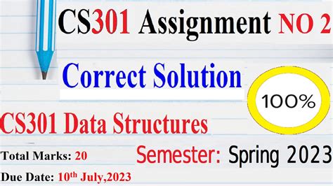 cs301 assignment no 2 cs301 assignment no 2 solution spring 2023