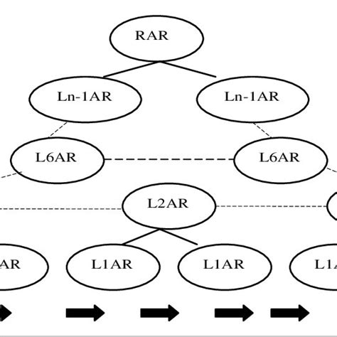 n layer binary tree architecture used to find optimal hierarchical