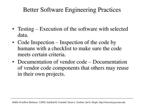 buffer overflow defenses ppt download
