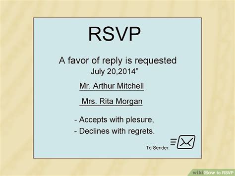 How To RSVP 8 Steps With Pictures WikiHow