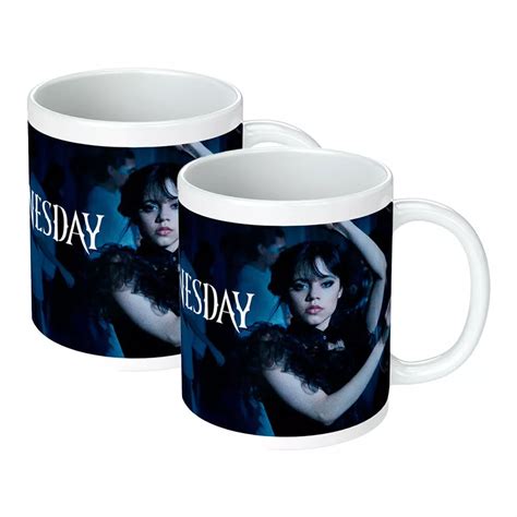 Wednesday Addams White Coffee Cup Mug Goo Muck