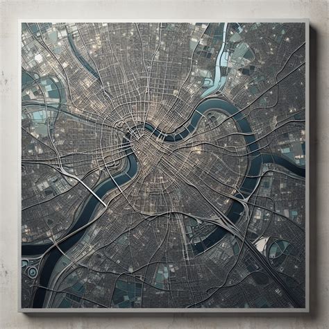 Customized City Map Decor For Urban Loft Dwellers