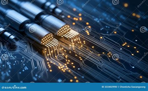Futuristic Close Up Of A Human Eye With Digital Technology Interface Royalty Free Stock Image