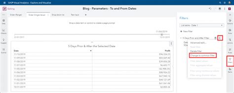 How To Prompt For A Date Range In A Sas Va Report Example 2 Slider