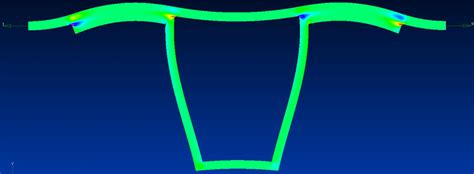 Nastran Finite Element Model Deformed Shape For Example 1 Hat Stiffened Download Scientific