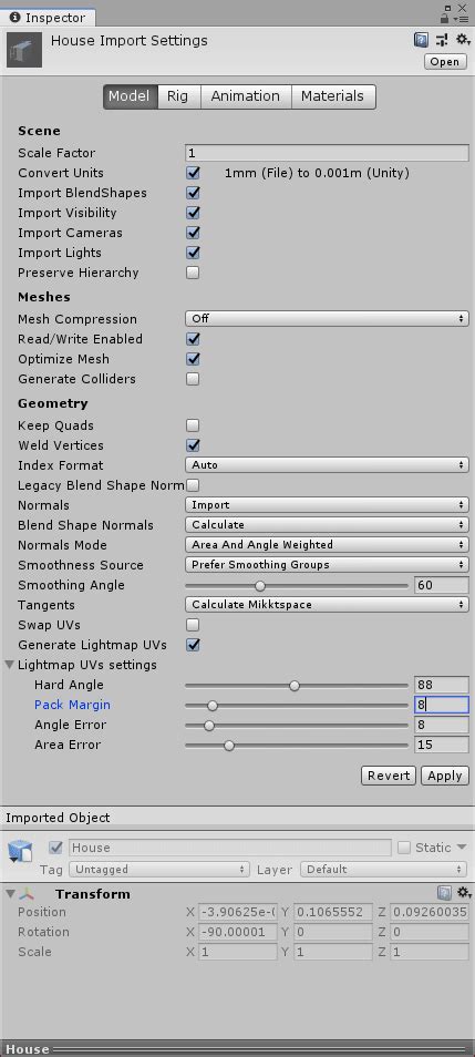 Unity Lightmapping 修正烘焙後的色塊與漏光問題 偵錯桐人