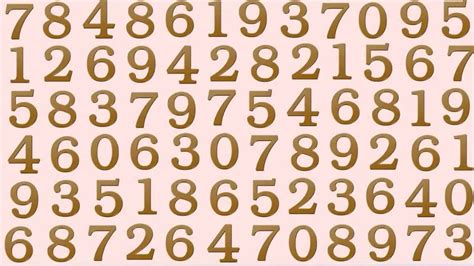 Seek And Find Find The Number 81 In 6 Seconds