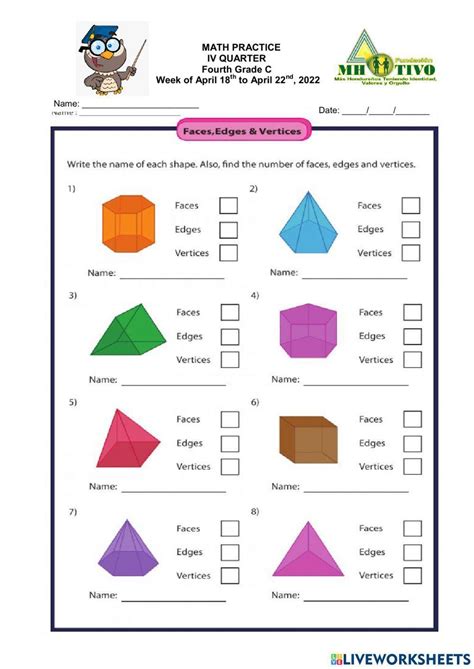 Geometric Solid Worksheet Worksheets Library
