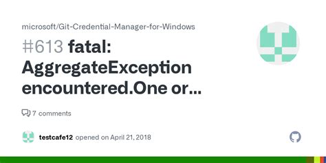 Fatal Aggregateexception Encounteredone Or More Errors Occurred