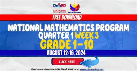 National Mathematics Program Nmp Lesson Scripts Q1 Week 3 Free Download