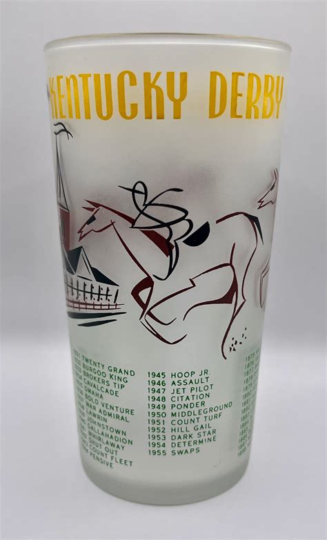 1950 To 1959 Kentucky Derby Glasses Derby Glass Warehouse Llc
