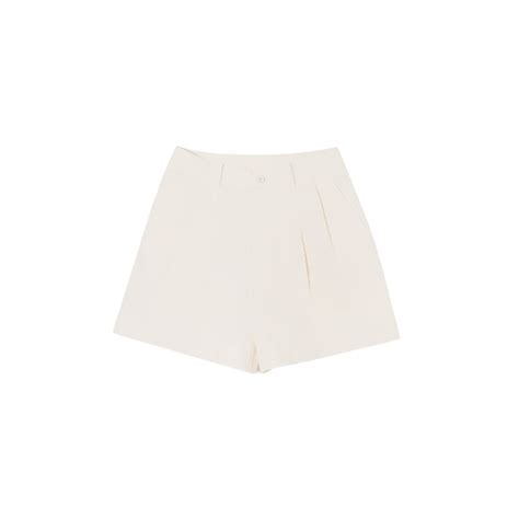 W 라코스테 코튼 린넨 큐롯 화이트 Lacoste Kream