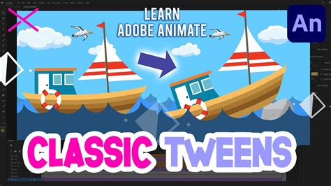 Classic Tweens In Adobe Animate Cc Tutorial For Beginners Youtube