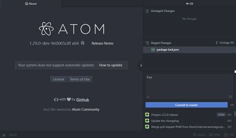 Atom Fails To Accept Password To Sign Commit Issue Atom Github GitHub