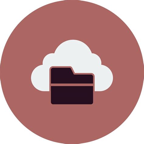 Cloud Folder Vector Icon 20732731 Vector Art At Vecteezy