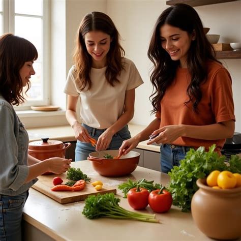 Free Cooking With Friends Image Cooking Kitchen Friends Download