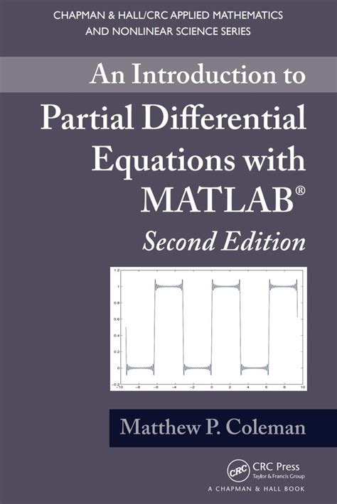 An Introduction To Partial Differential Equations With Matlab Ebook Rental Partial