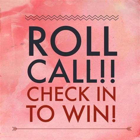 Roll Call For Your Online Parties