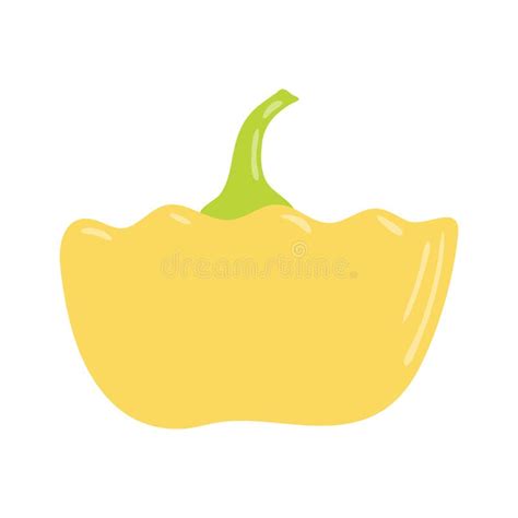 Squash Hand Drawn Illustration Squash Vector Doodle Style Cartoon